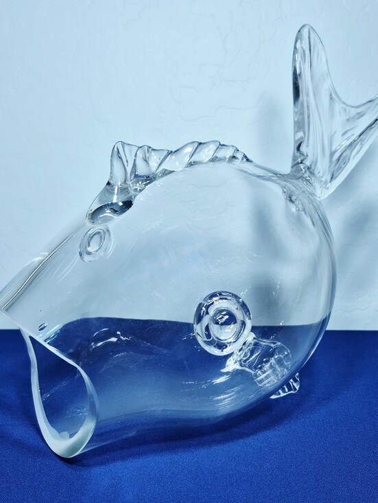 Shannon Crystal | Accents | Vintage 6 Blenko Style Clear Glass Fish ...